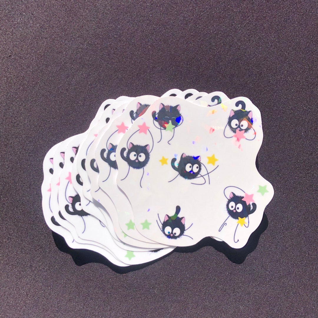 Studio Ghibli Cat Stickers- Soot Sprites - Etsy