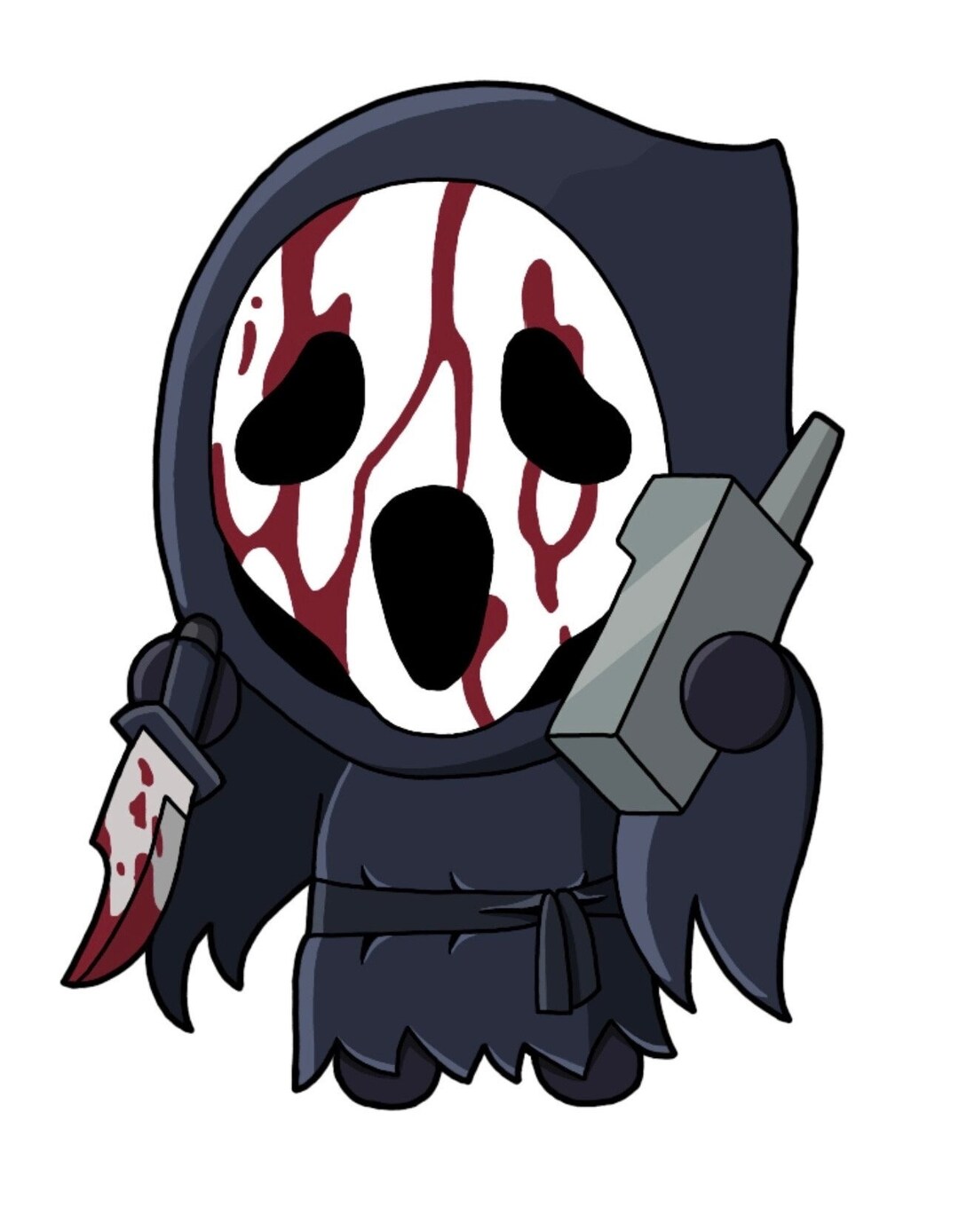 Chibi Horror Character Prints - Etsy