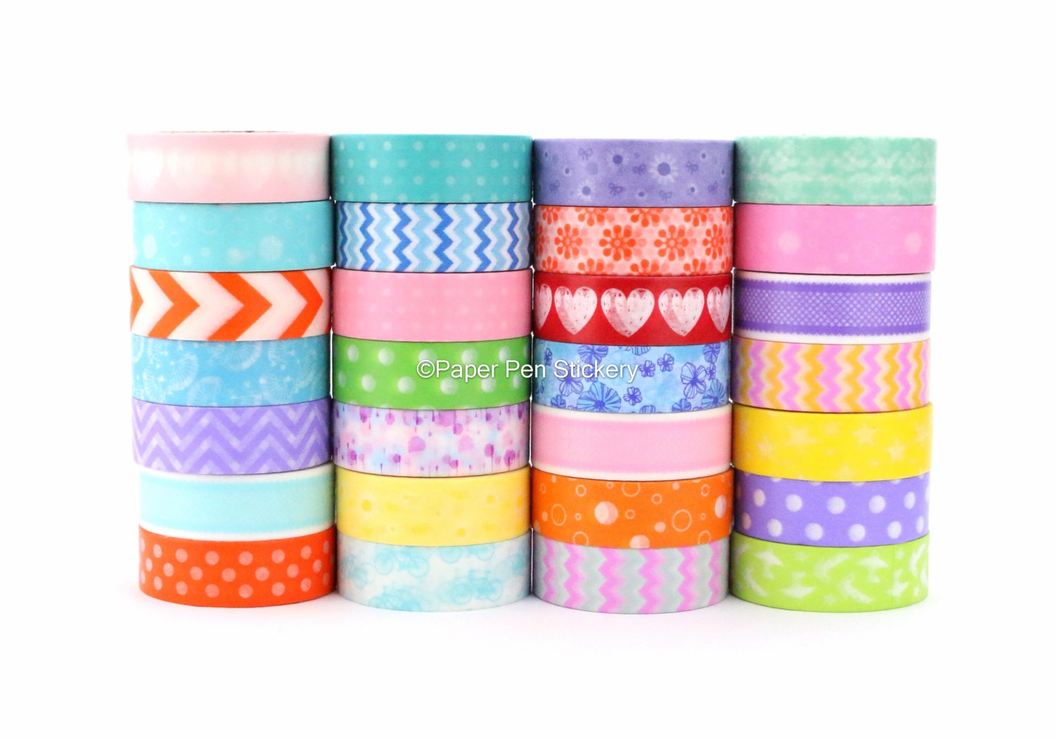 Spring Washi Tape Set of 3 Planner Decoration Orange Floral | Etsy