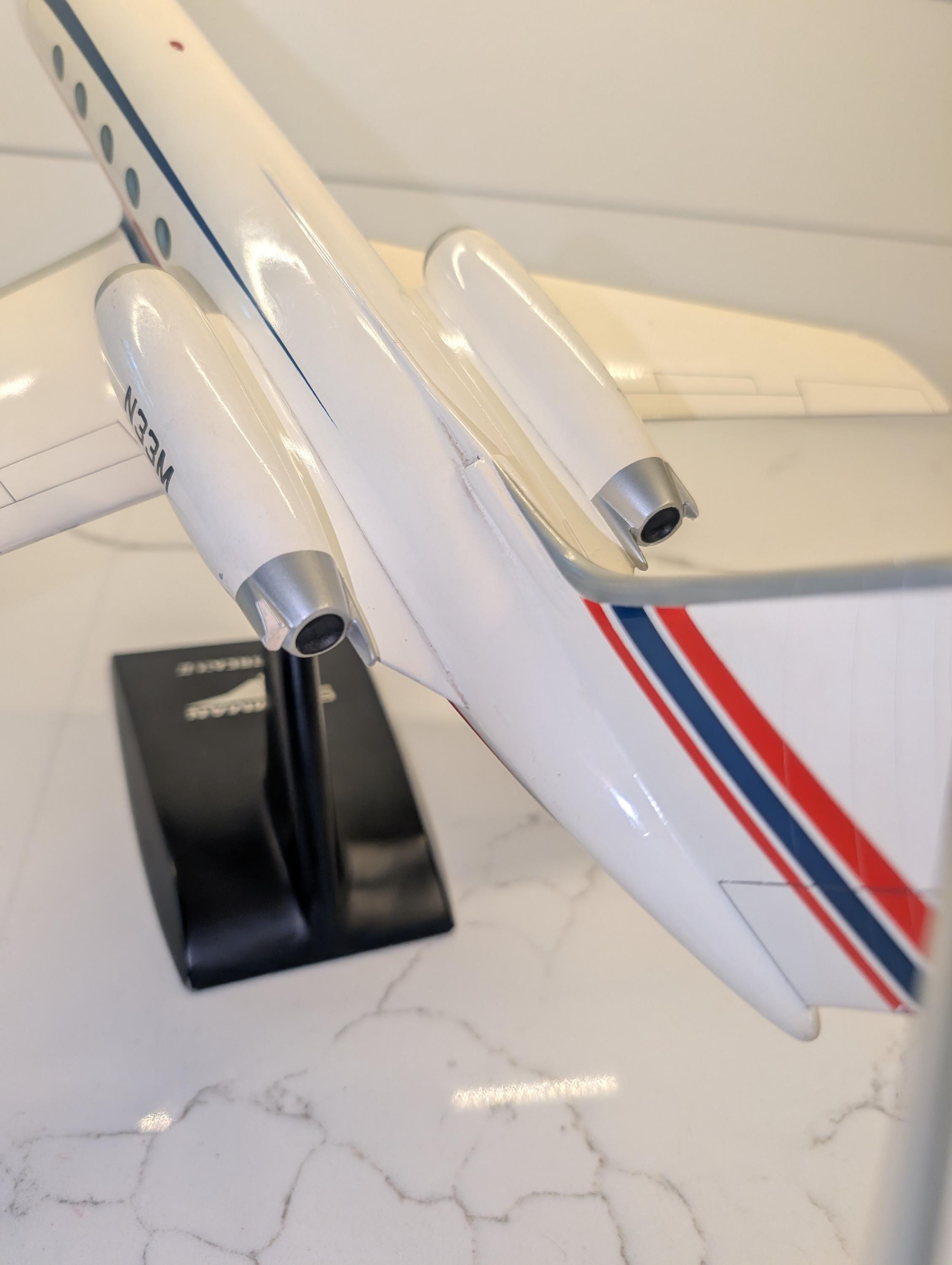 Vintage 1973 Gulfstream II Resin Airplane Desk Display Model 1/50 - Etsy