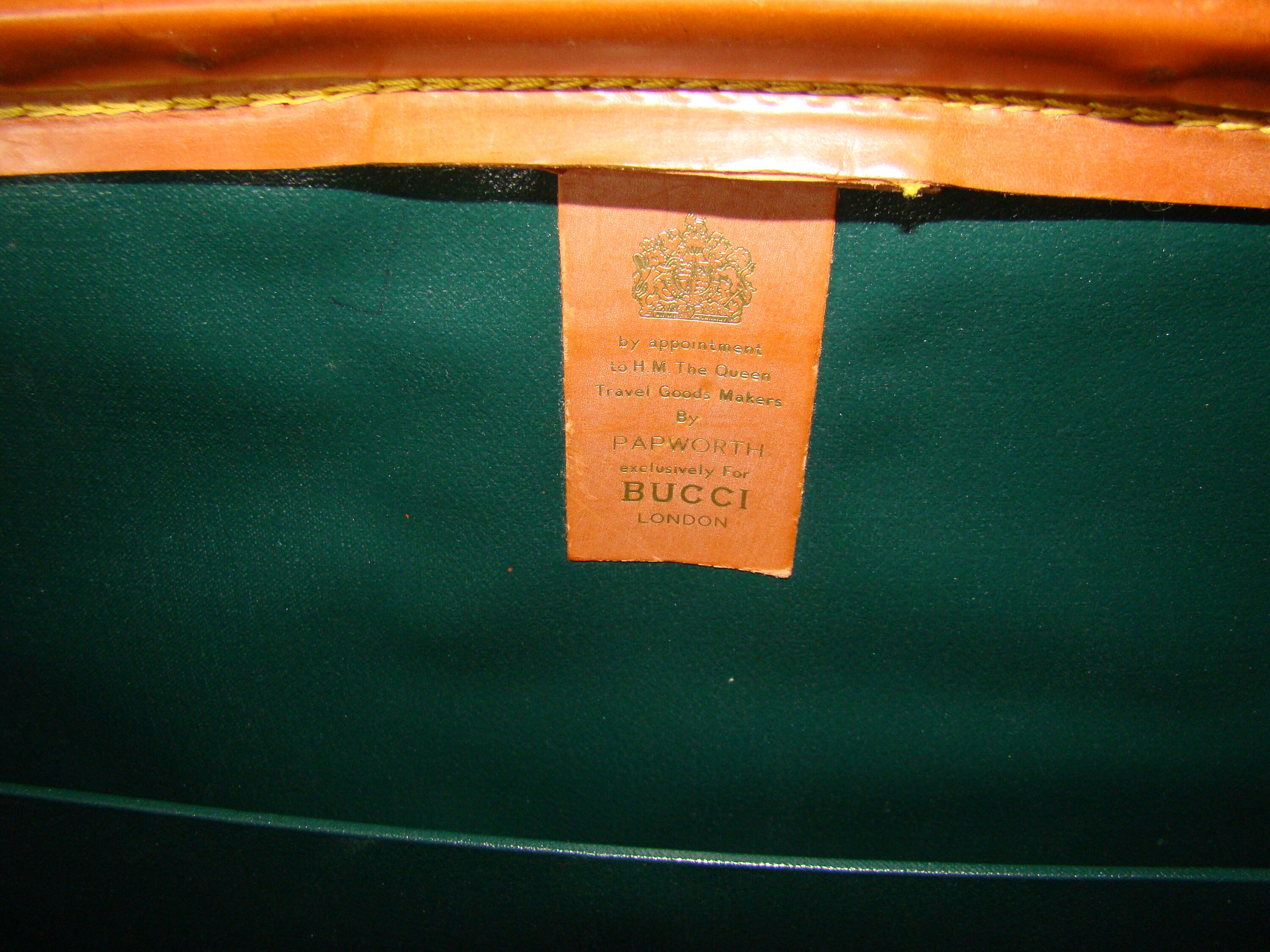 Papworth Cognac Bridle Leather Briefcase Briefbag Attache Whiskey ...