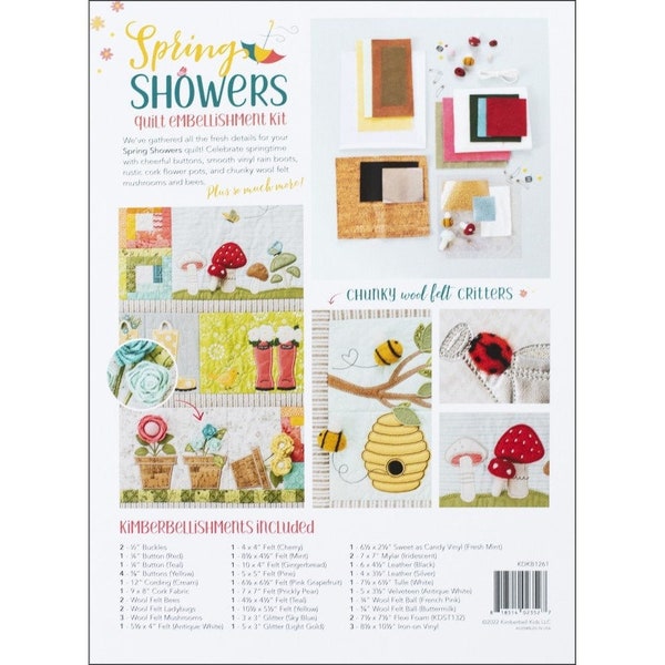 Kimberbell Spring Showers Quilt Fabric Kit - Etsy