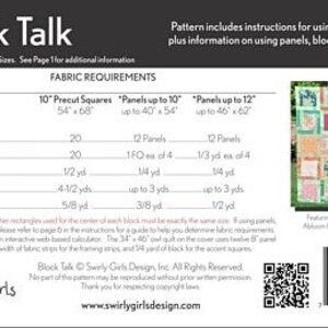 Block Talk Quilt Pattern by Swirly Girl Designs SGD056 - 3 Quilt Sizes ...