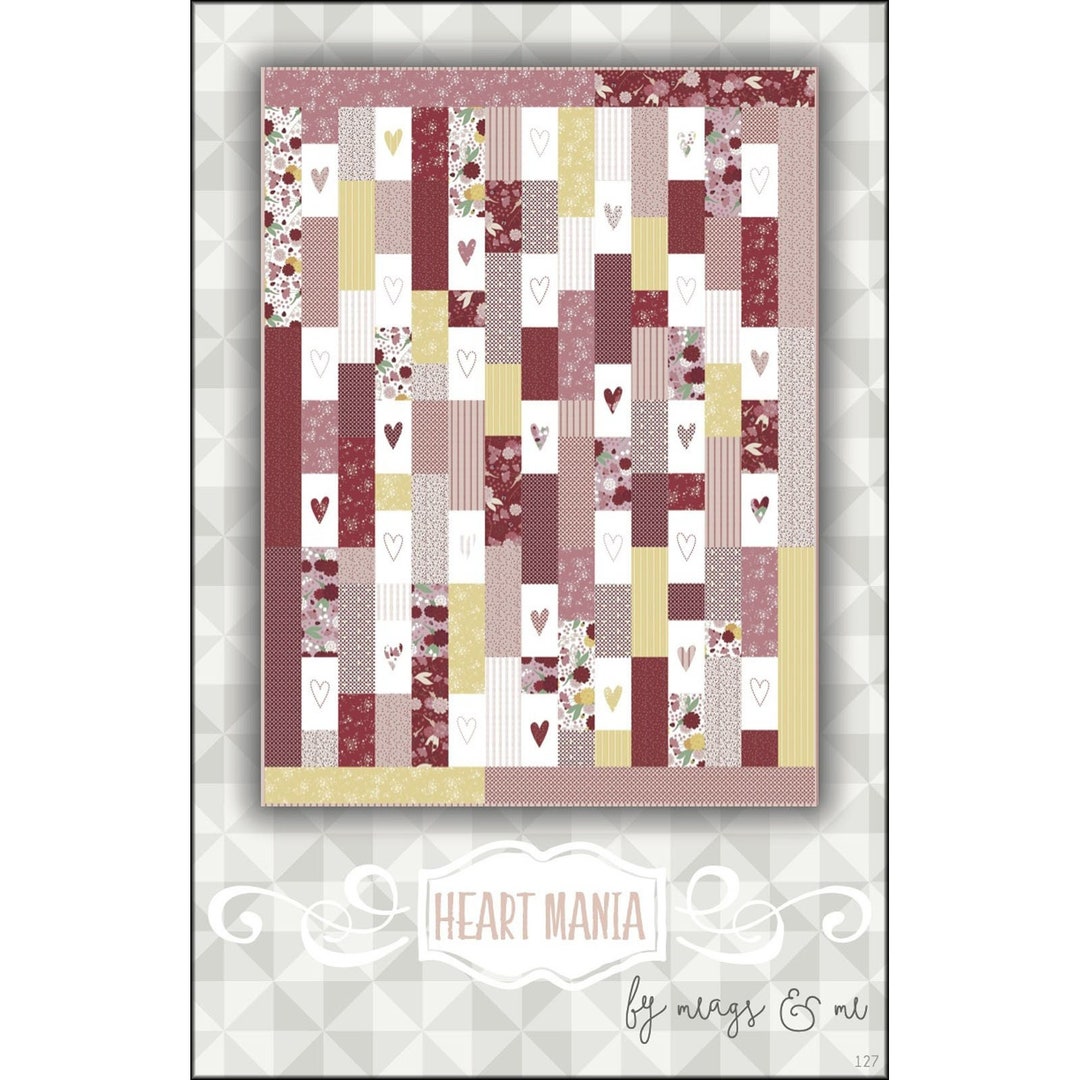 Heart Mania Quilt Pattern From Meags & Me Featuring Ladybug Mania by ...