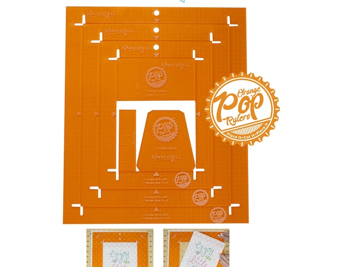 Orange Pop Rulers by Kimberbell KDTL102 Rectangle Set - Etsy