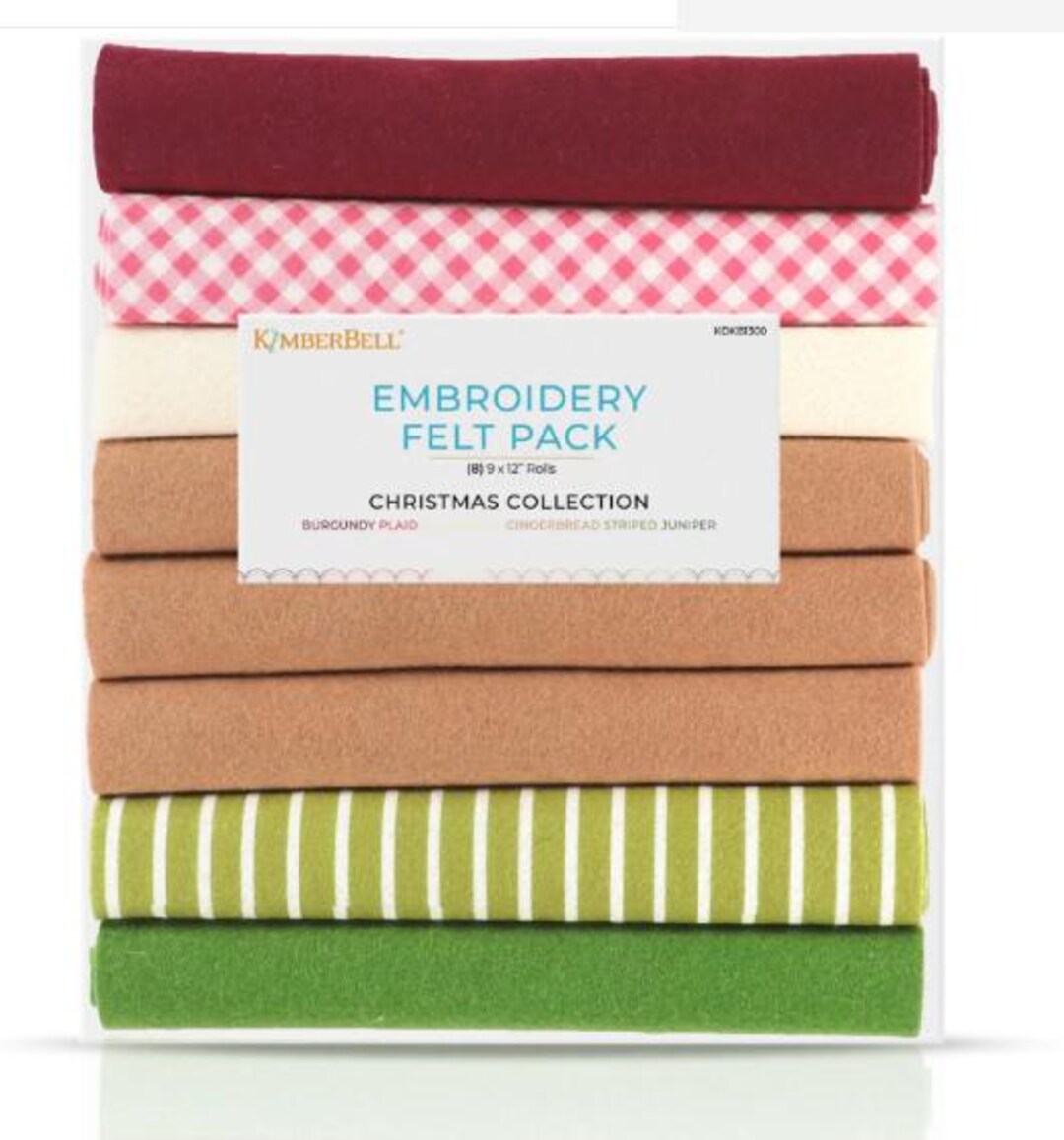 Christmas Embroidery Felt Pack by Kimberbell Designs - 8 Rolls - 9" X ...