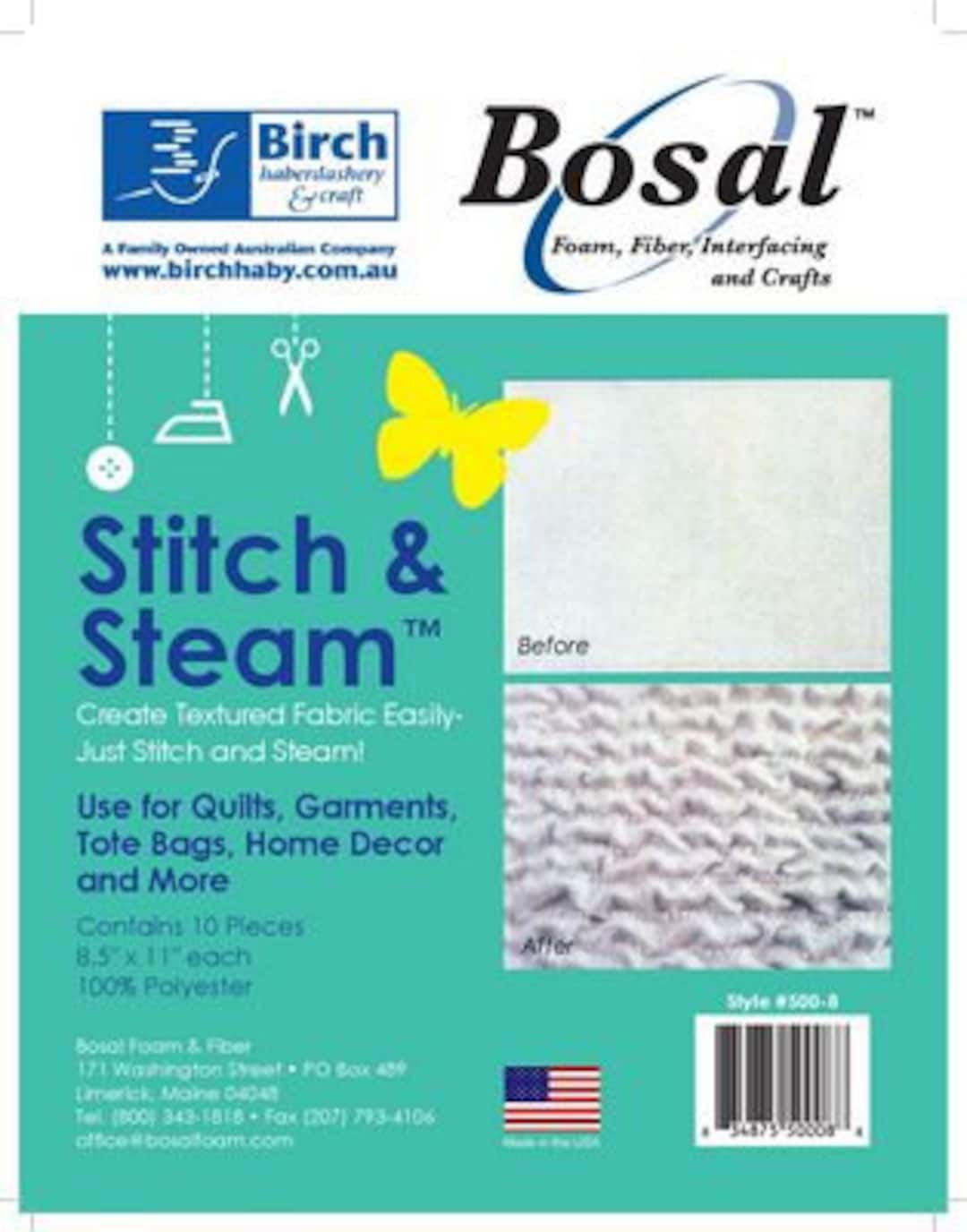 Bosal Stitch & Steam 8.5" X 11" 10/pkg - BOS500-8 - Etsy