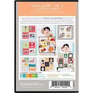 Mini Quilts, Vol 2: July to December Machine Embroidery CD by ...