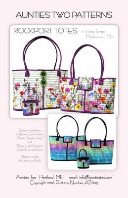 Rockport Tote Pattern by Aunties Two Patterns - AT609 - Etsy