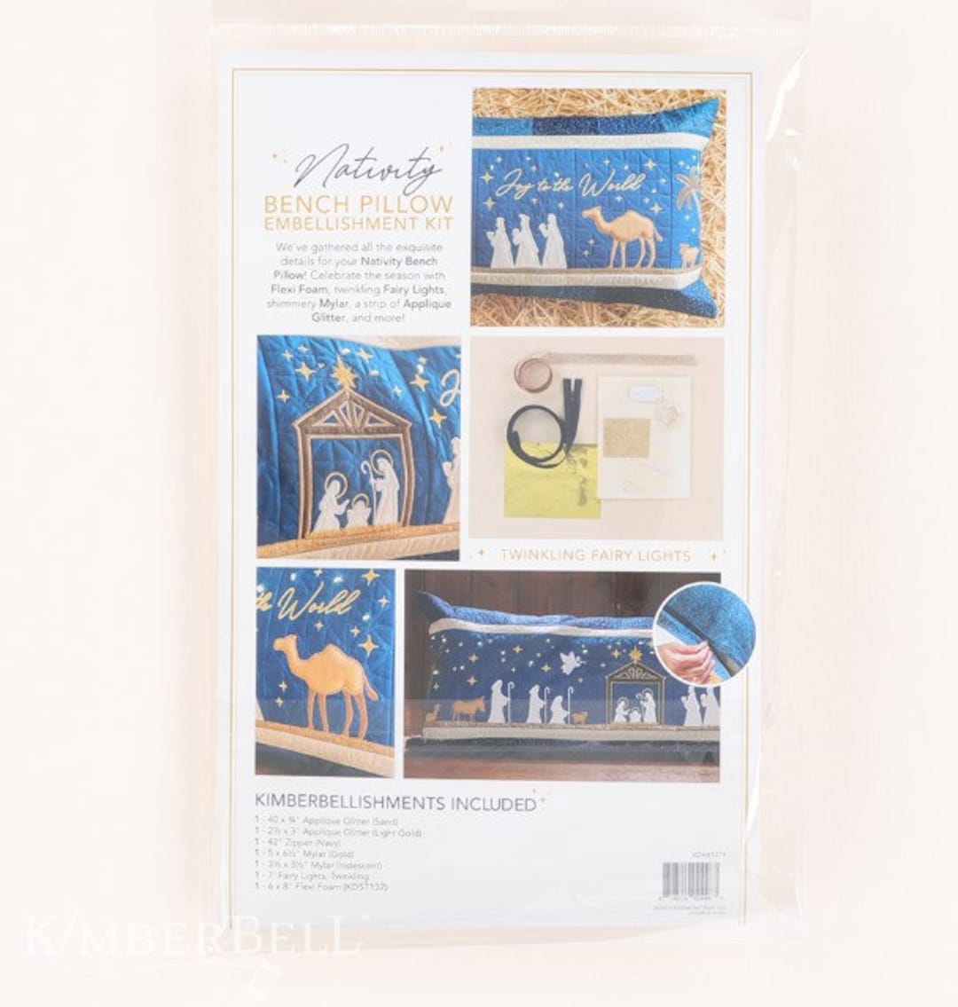 Nativity Bench Pillow Embellishment Kit by Kimberbell Designs ...
