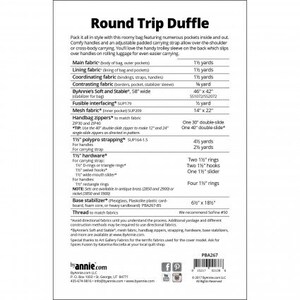 Round Trip Duffle Bag Pattern by Patterns by Annie - Pattern PBA267 - Etsy
