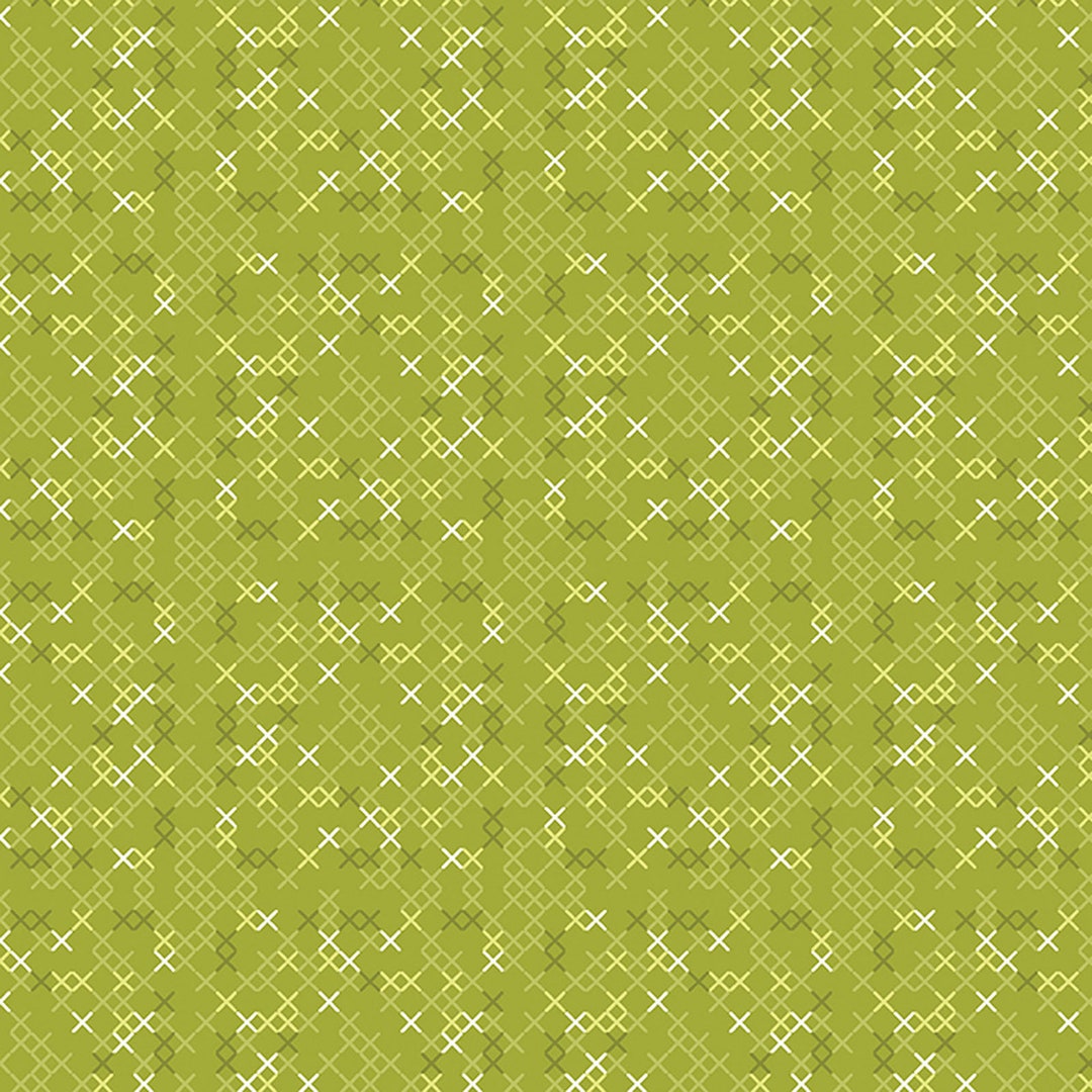 Cross Stitch Texture - Stitch Garden by Cherry Guidry for Benartex ...