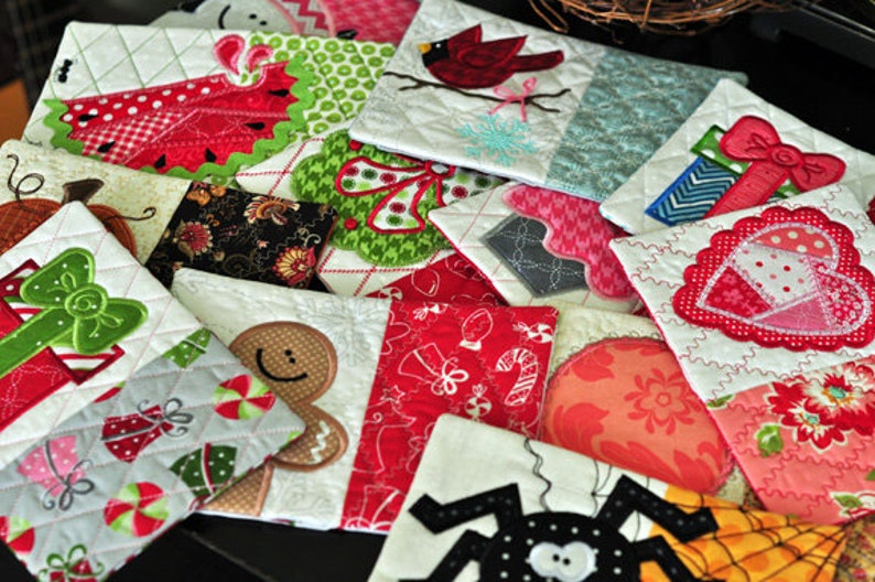 Mug Rugs Vol 1 for Machine Embroidery by Kimberbell Design - Etsy UK