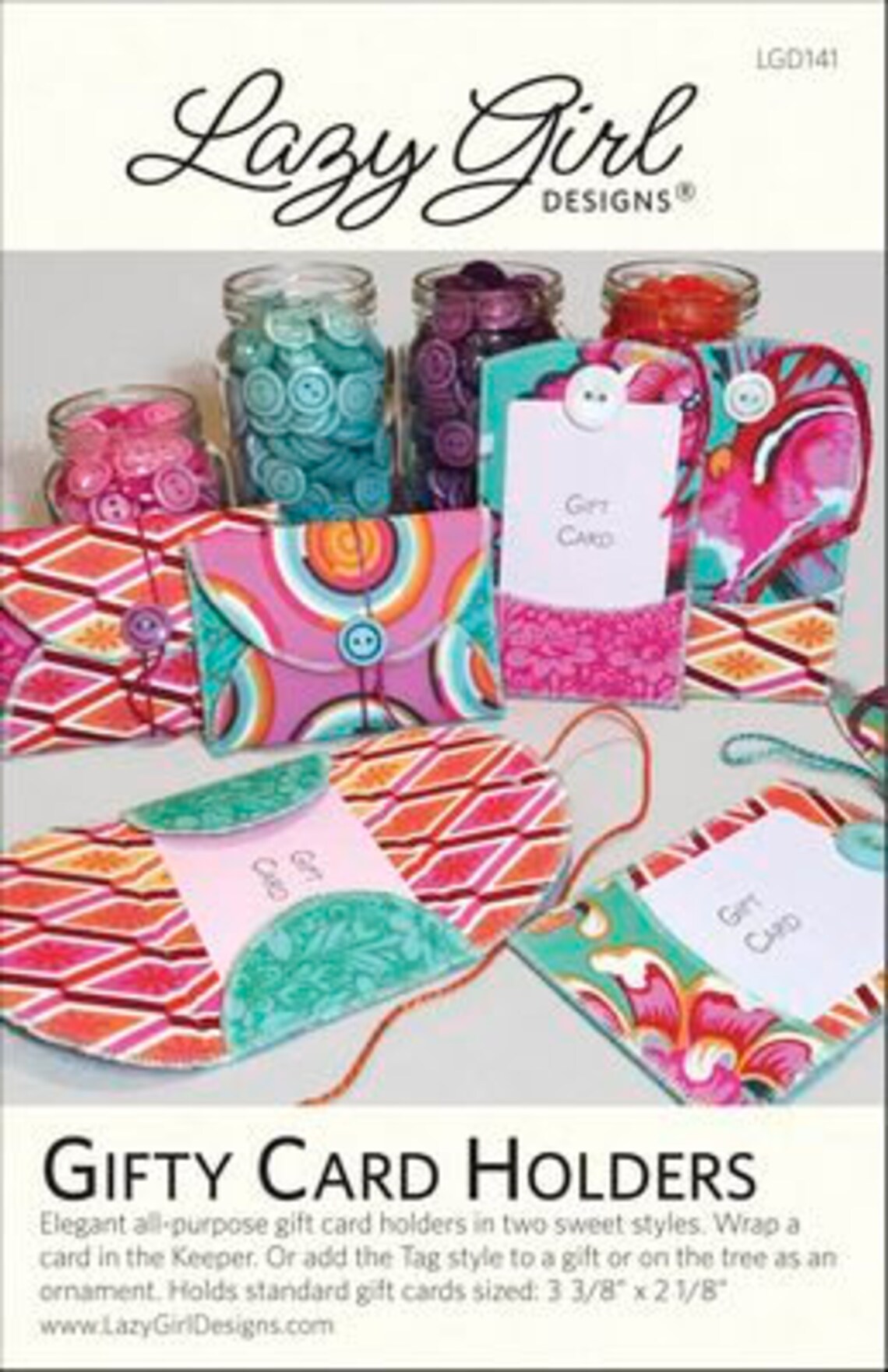 Gifty Card Holders by Joan Hawley for Lazy Girl Designs - Etsy