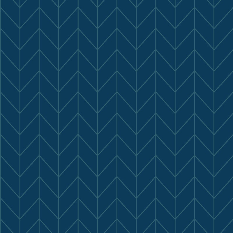 Blue Chevron Fabric - Etsy