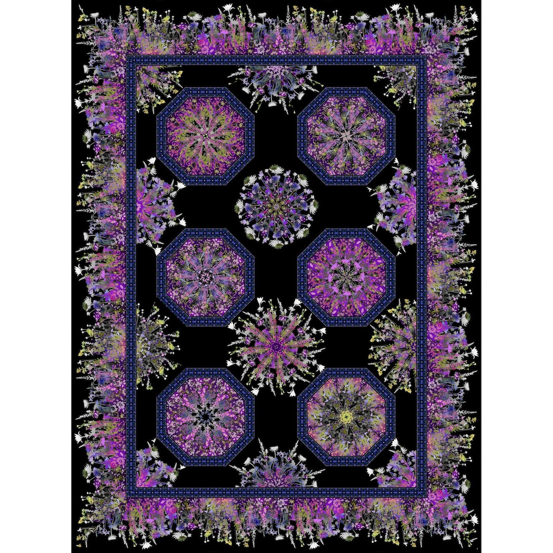 I Dream in Color Kaleidoscope Quilt Fabric Kit With FREE Pattern by ...