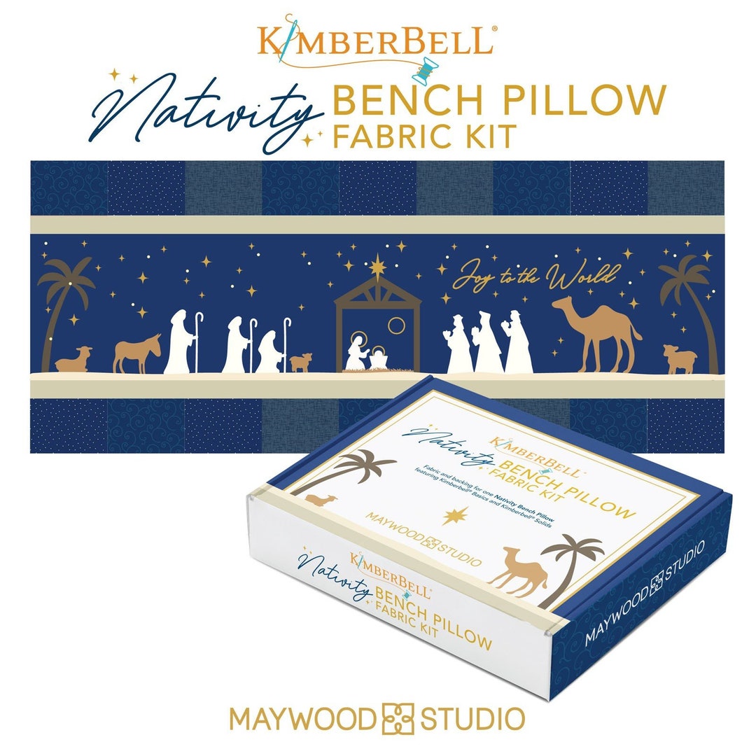 Nativity Bench Pillow Fabric Kit Only, No Box by Maywood Studio for ...