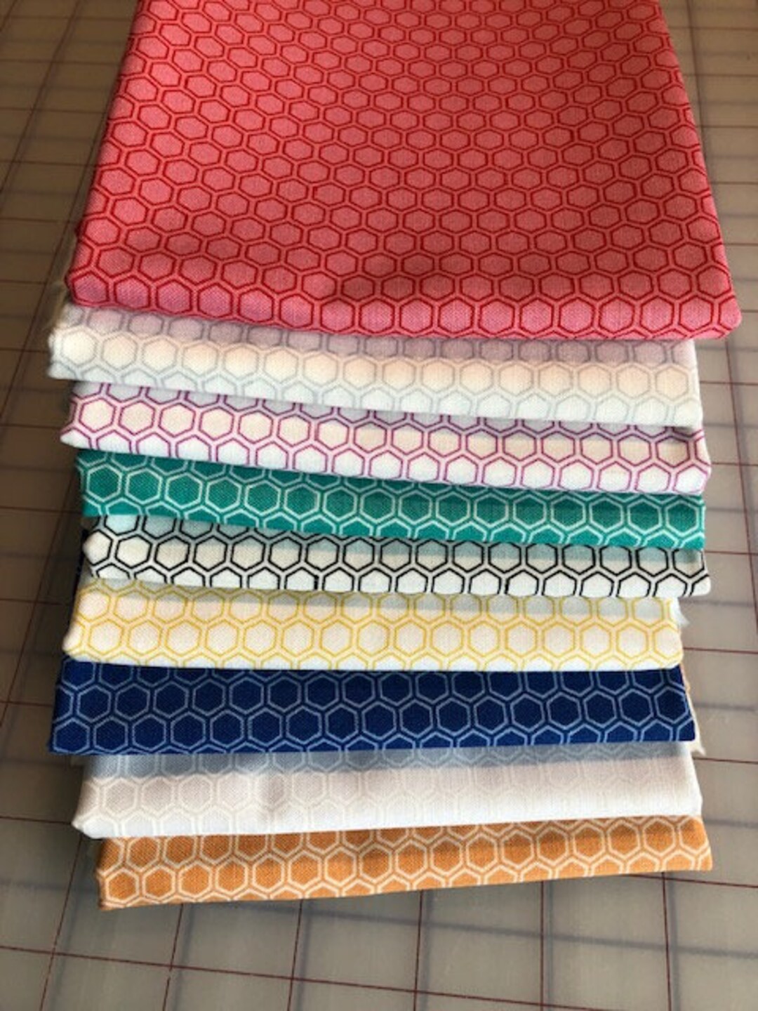 Honeycomb Refreshed Basics Fabric by Maywood Studio for Kimberbell Designs - Fat Quarter Bundle ...