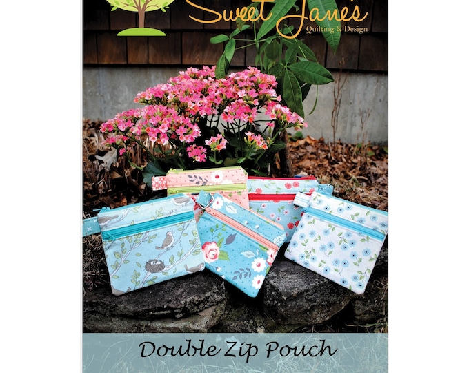 Double Zip Pouch Pattern by Sweet Jane's Quilting and | Etsy