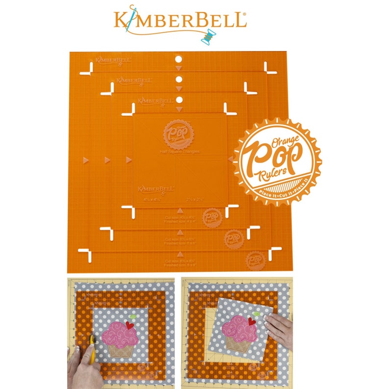 Orange Pop Rulers by Kimberbell - KDTL101 Square Set - Etsy