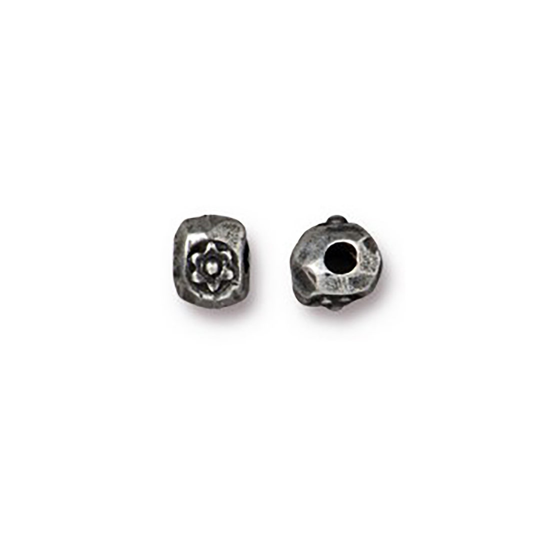 10 Pieces, Flower Nugget Large Hole Spacer Bead, Tierracast, 5 Colours ...