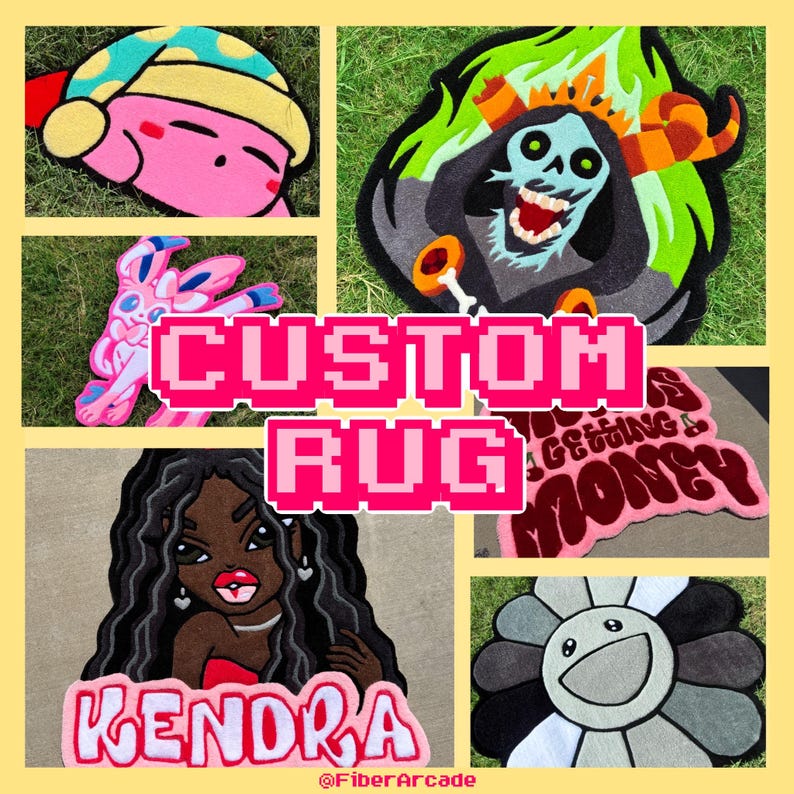 Handmade Custom Rug - Personalized Tufted Rug Gift - Etsy