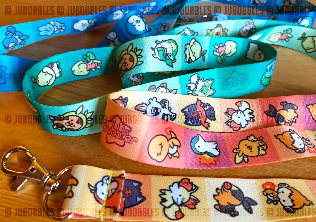 Pkmn Starter Lanyards || Bulbasaur Charmander Squirtle Quaxly ...