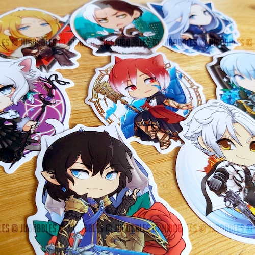 Waterproof Final Fantasy XIV Vinyl Stickers FFXIV Aymeric - Etsy