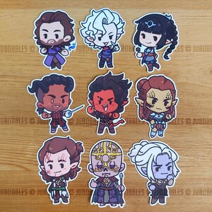 BG3 Gloss Chibi Stickers | Baldur's Gate Astarion Gale Shadowheart Wyll ...