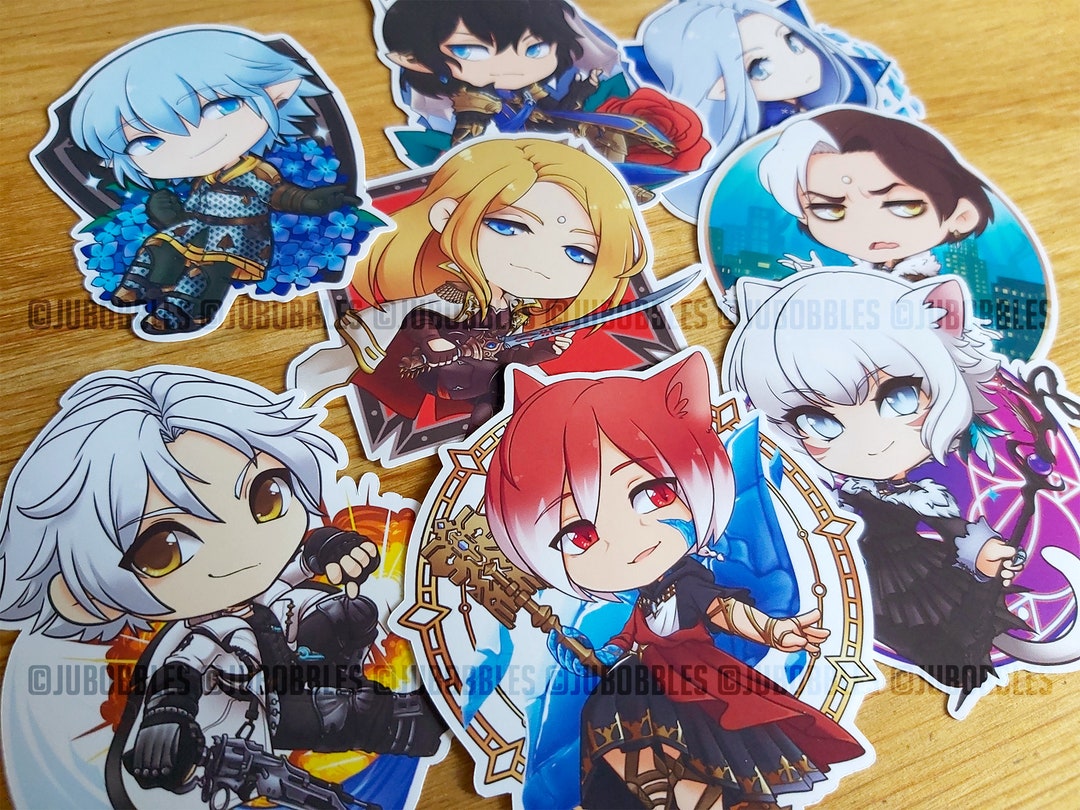 Final Fantasy XIV Stickers FFXIV Aymeric De Borel G'raha Ysayle ...