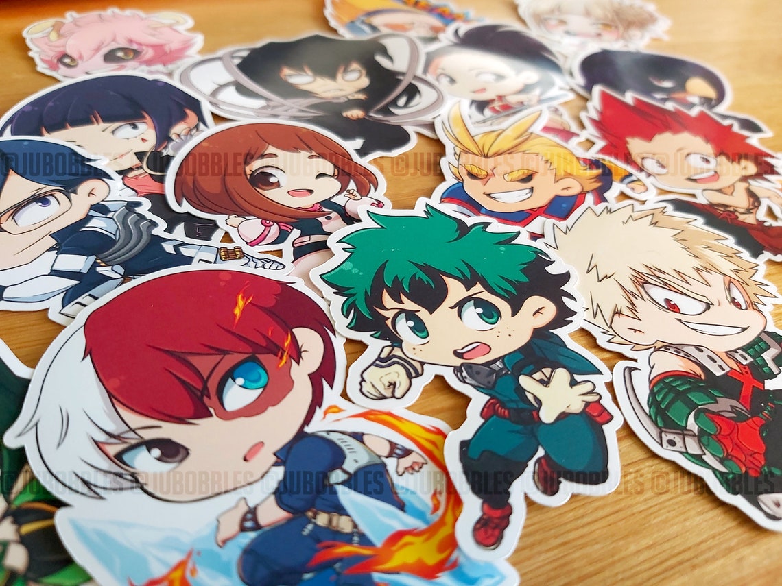 My Hero Academia Stickers Bnha Boku Cute Kawaii Stationary Etsy Australia