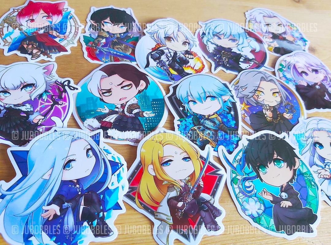 Waterproof Final Fantasy XIV Vinyl Stickers FFXIV Aymeric G'raha ...