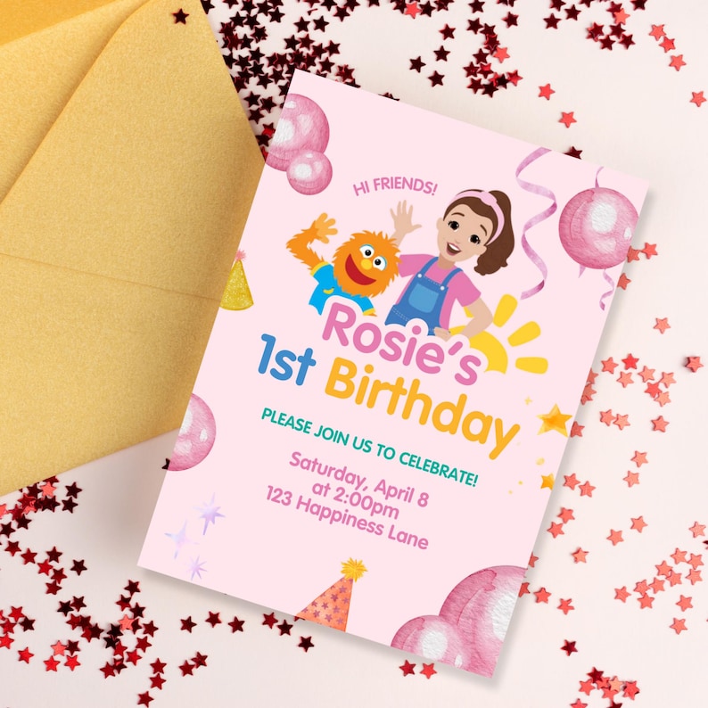 Ms. Rachel 1st Birthday Invitation: Editable Template (digital Download ...