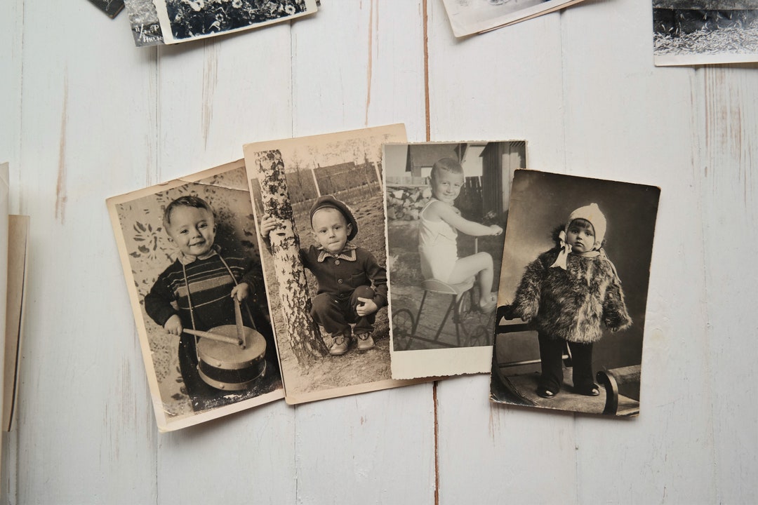Vintage Old Photo Lot Children Photographs Ukraine Photo Original 1930s ...