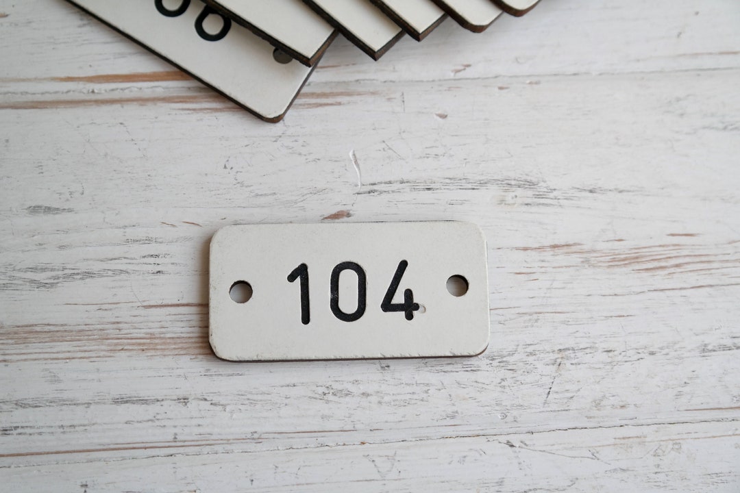 104 Door Number Sign Vintage Ukraine Shop White Home Number - Etsy