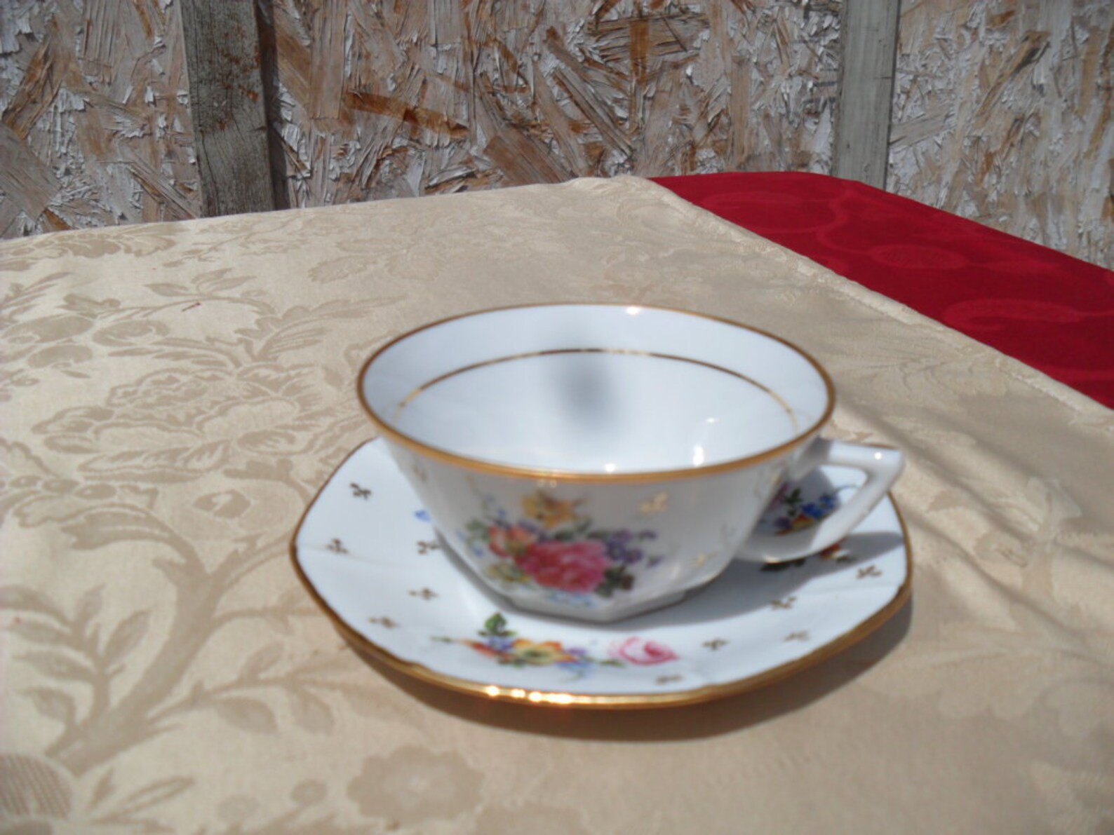 Tea Cup and Saucer Set, Made in France Tea Set, Hand Painted Tea Set - Etsy