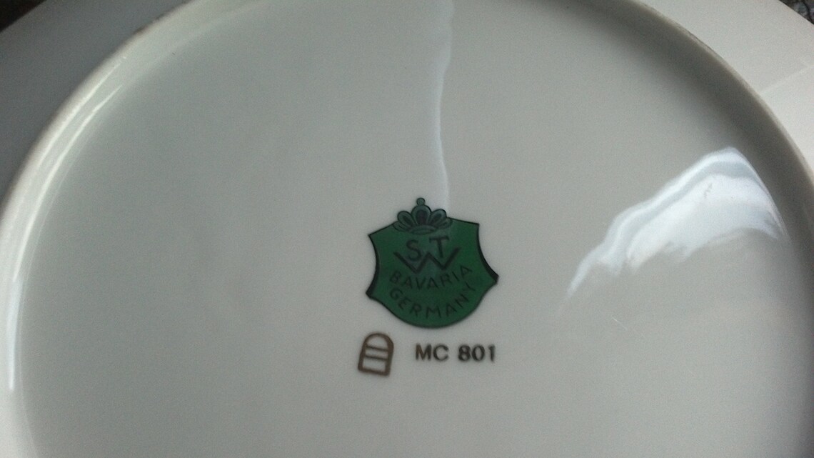 STW Bavaria Hand Painted Plate Fragonards Germany Plate | Etsy