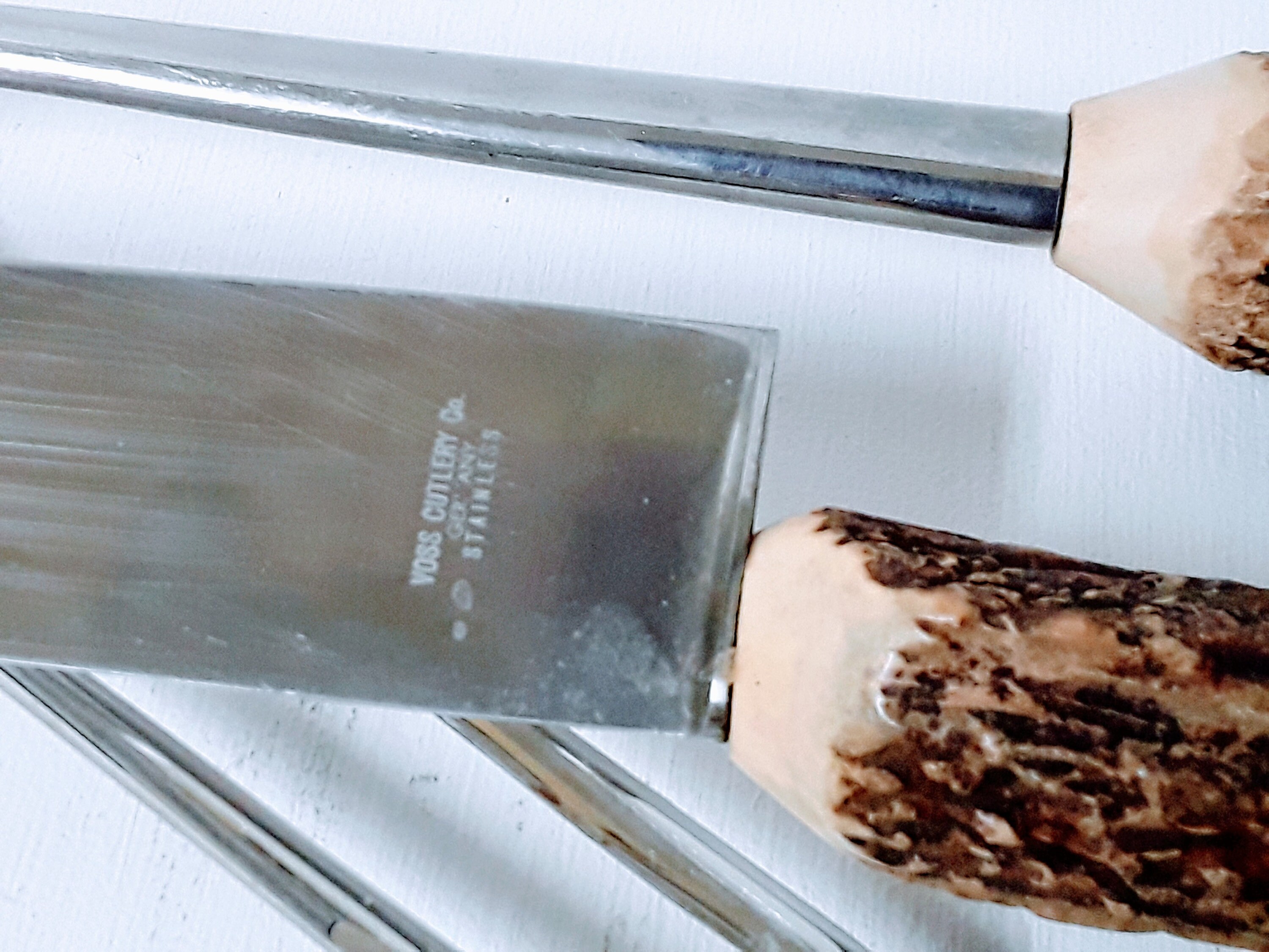 Super Rare Voss Cutlery Co, Germany Stainless BBQ Tool Set, Antler ...
