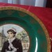 Vintage Western Germany Plate, Collector Plate, Green Plate With Hand ...