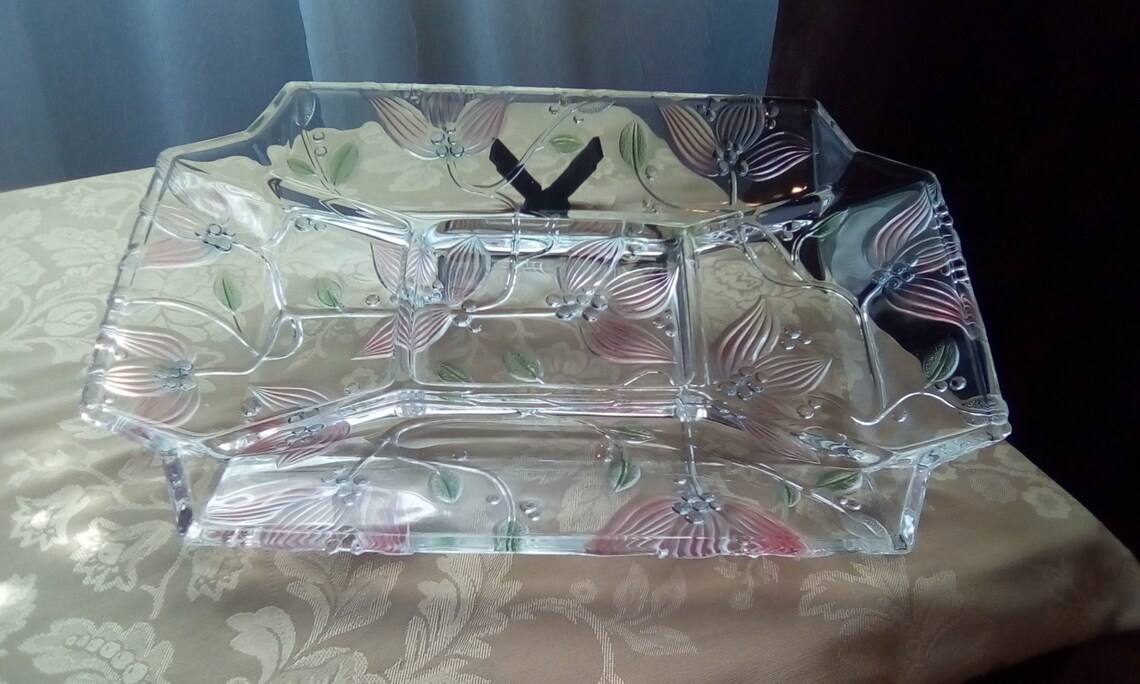 Glass Snack Tray - Etsy