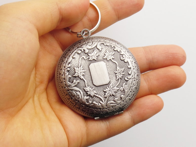 Ocean Wave Key Ring Large Locket Keychain Photo Keyring Gift - Etsy