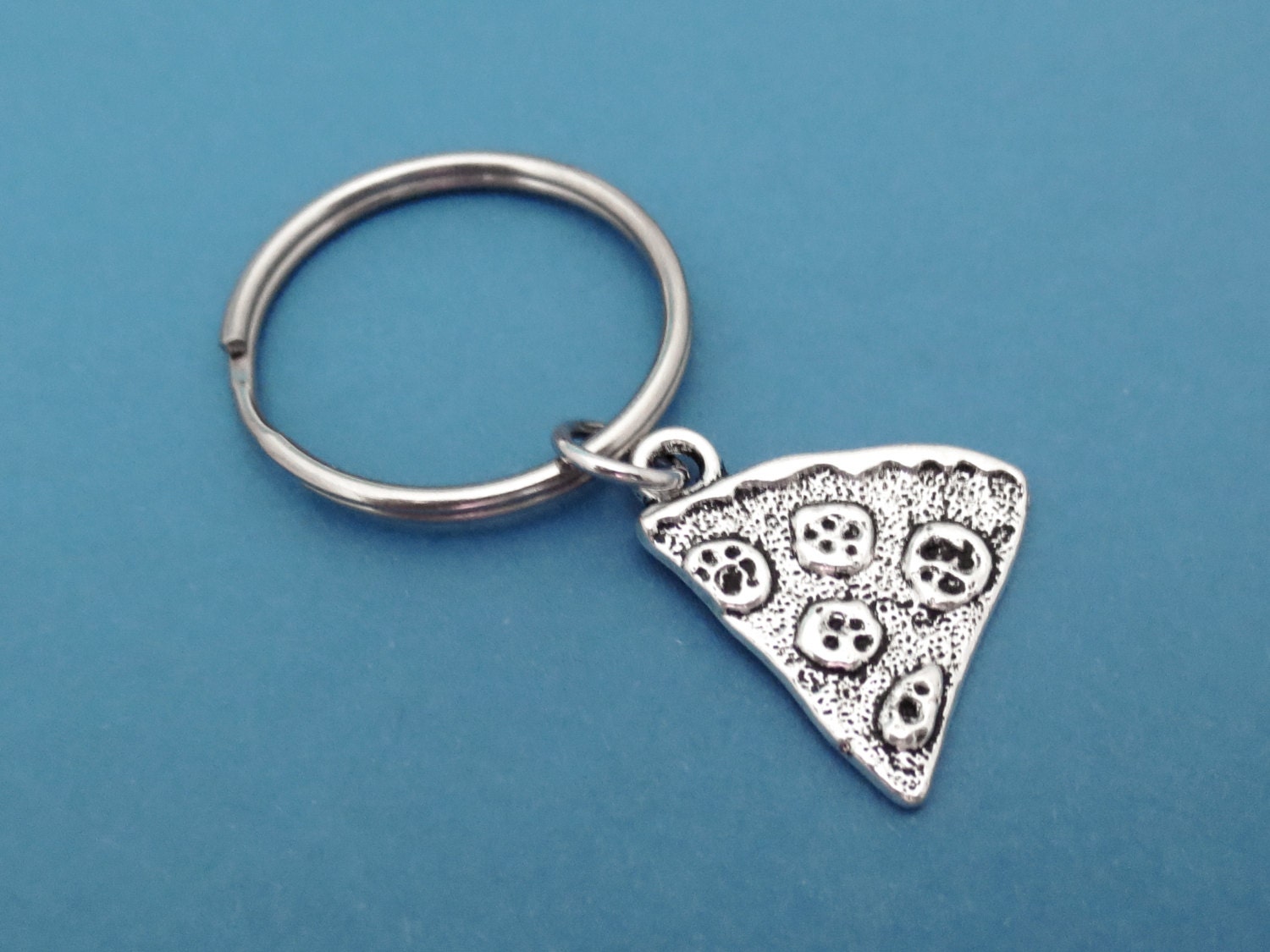 Pizza Keychain Pizza Keyring Key Chain Key Ring Best - Etsy Canada