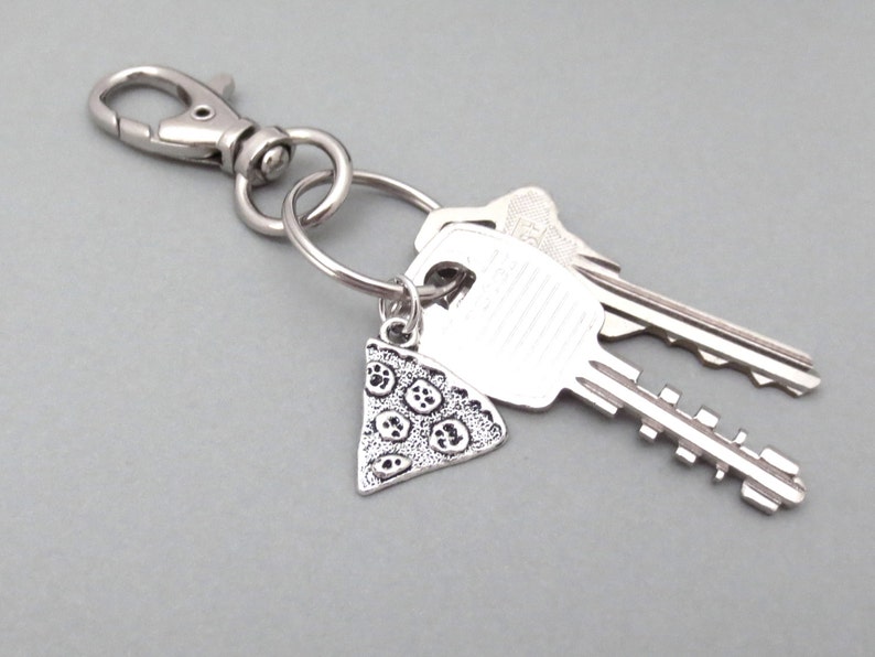 Pizza Keychain Pizza Keyring Key Chain Key Ring Best - Etsy Canada