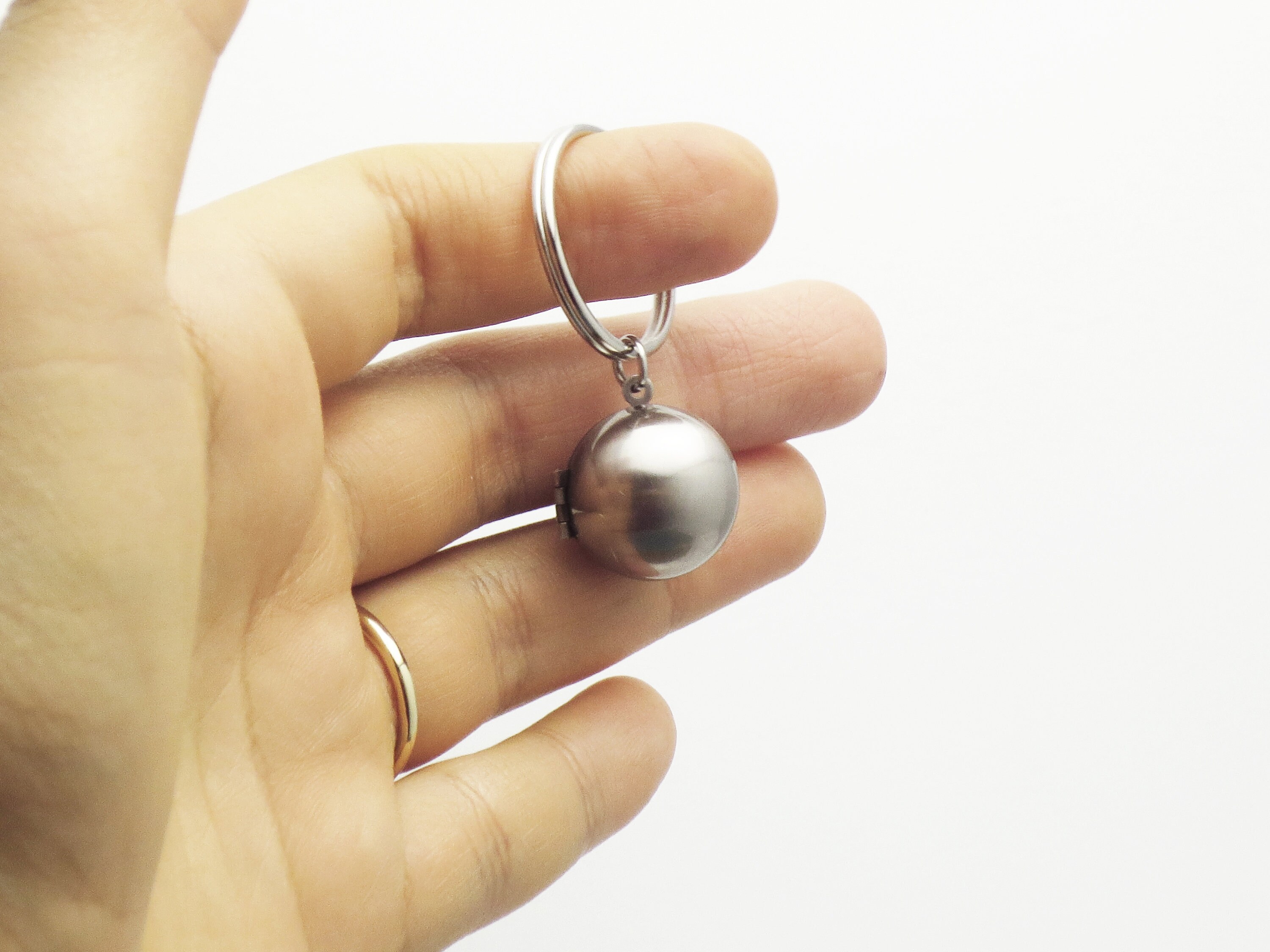 Tiny, Round, Photo, Ball, Key Ring, Keychain, Cute, Birthday ...