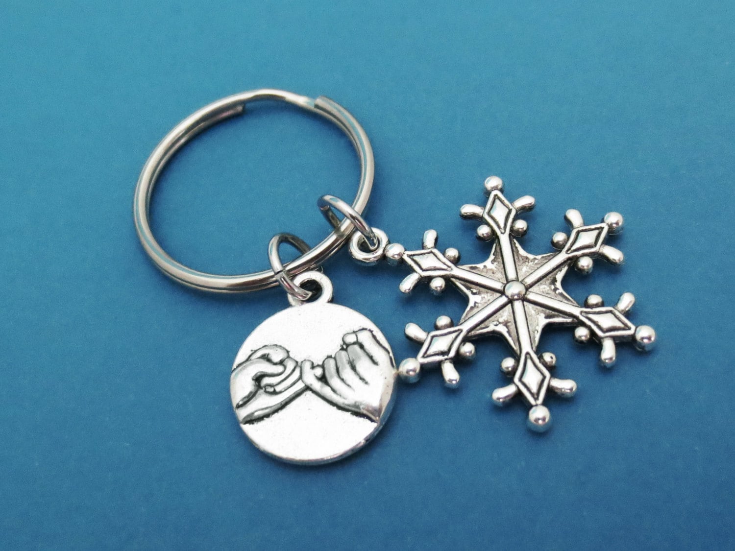Pinky, Promise, Snowflake, Silver, Key Chain, Frozen, Snow, Key Ring ...
