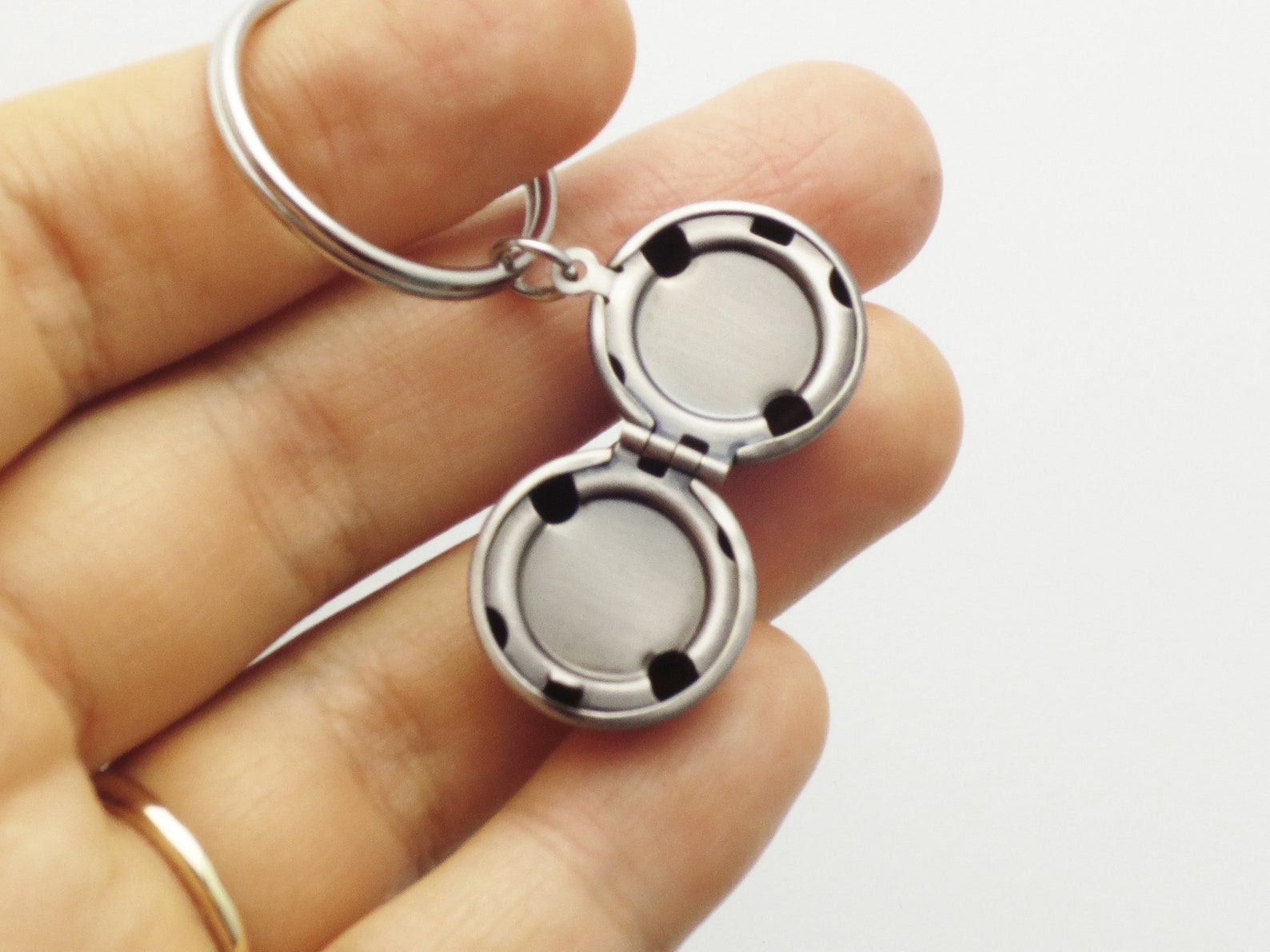 Tiny, Round, Photo, Ball, Key Ring, Keychain, Cute, Birthday ...