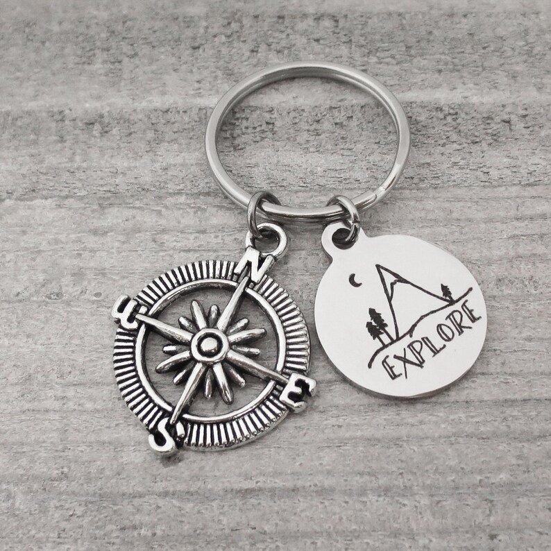 Explore, Rock Climber, Explorer, Silver, Key Ring, Nature Lover, Hiking ...