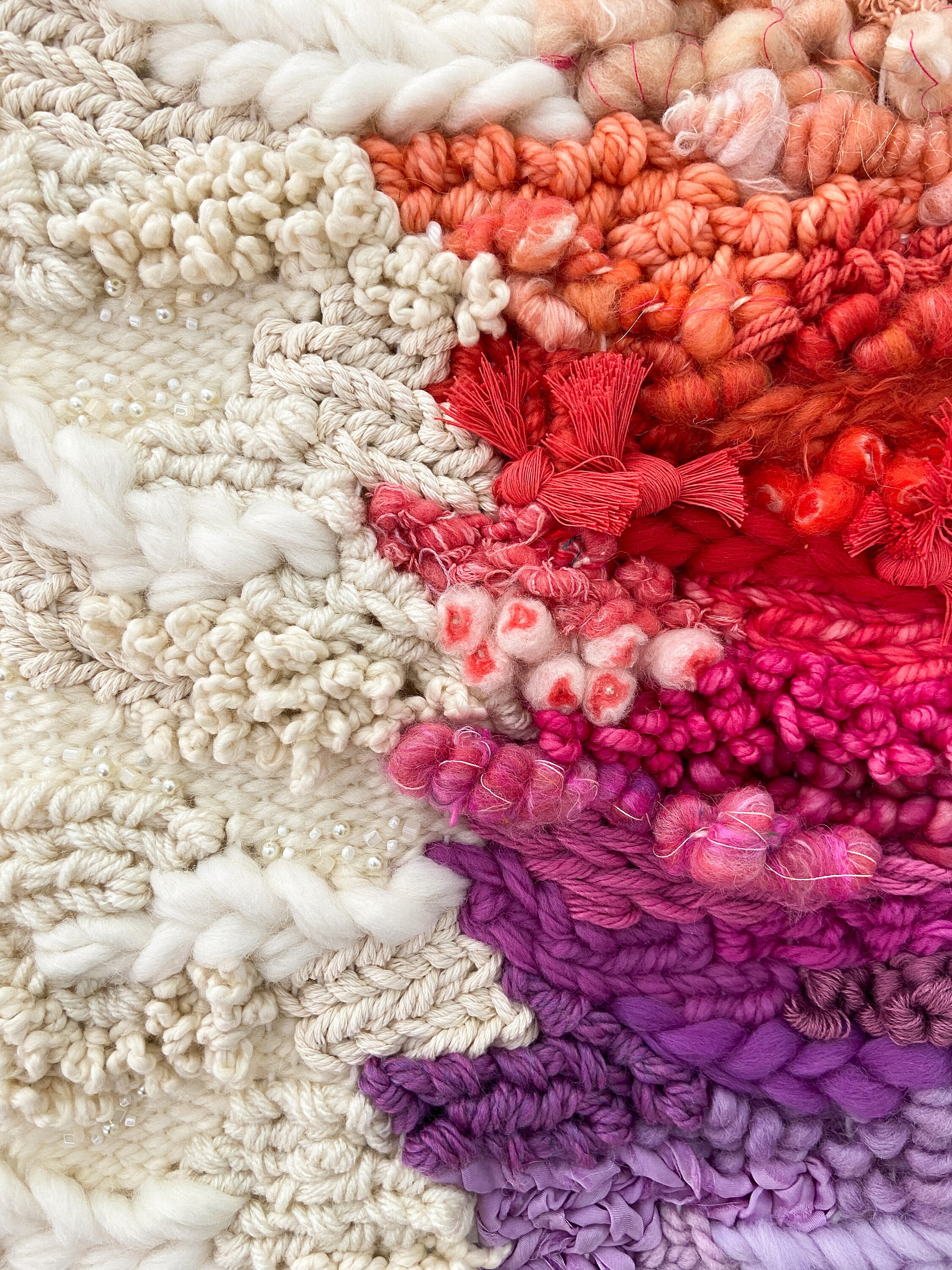 Transitions Rainbow Weaving Woven Art Handmade Wall - Etsy