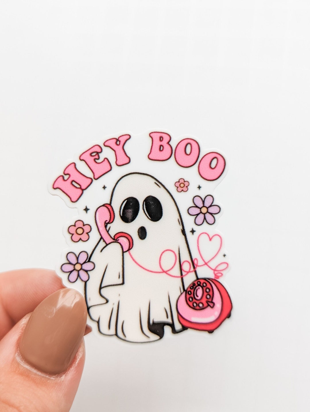Hey Boo / Ghost Halloween / PLASTIC Add on / 12B18 - Etsy