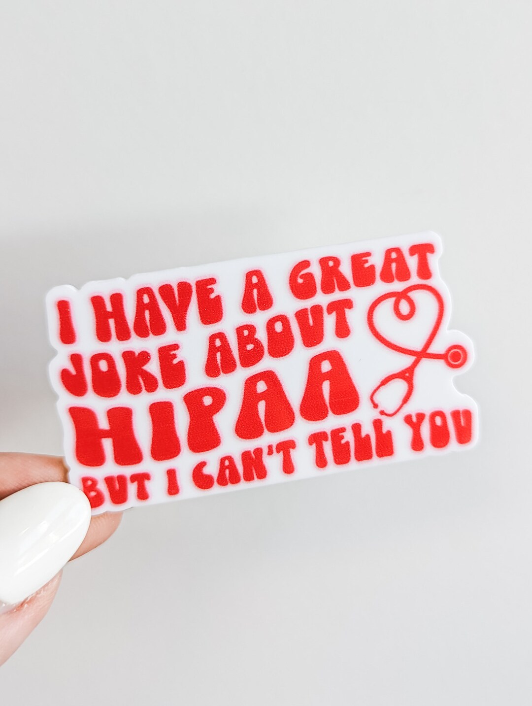 HIPAA Joke / Medical Humor / PLASTIC Add on / 14B10 - Etsy